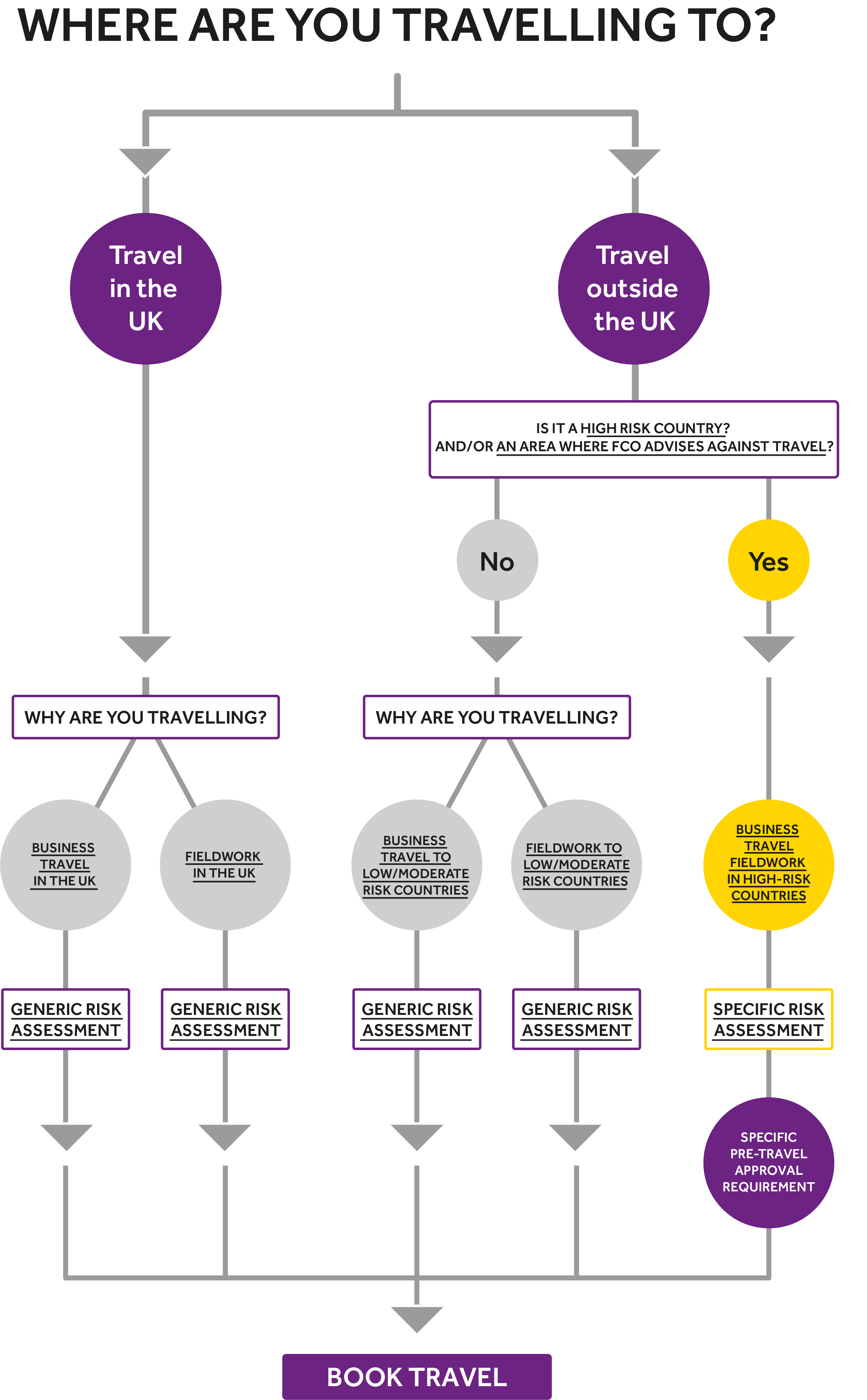Travel risk assessment flowchart | Compliance and Risk | StaffNet | The ...